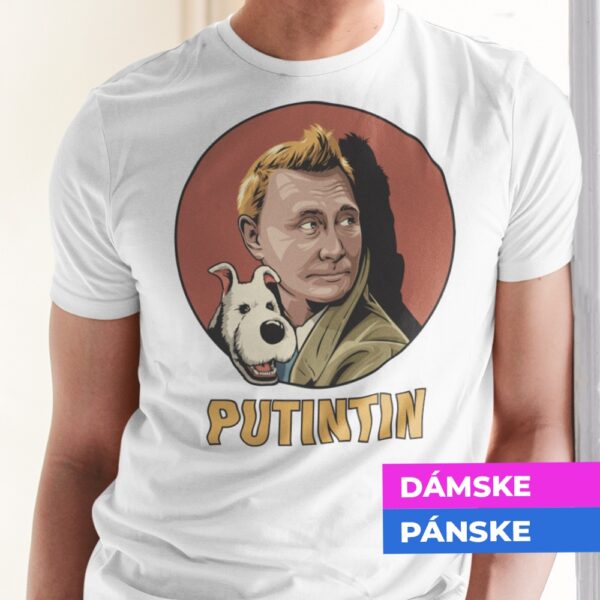 Tričko s potlačou PUTINTIN | Navrhnisi.sk