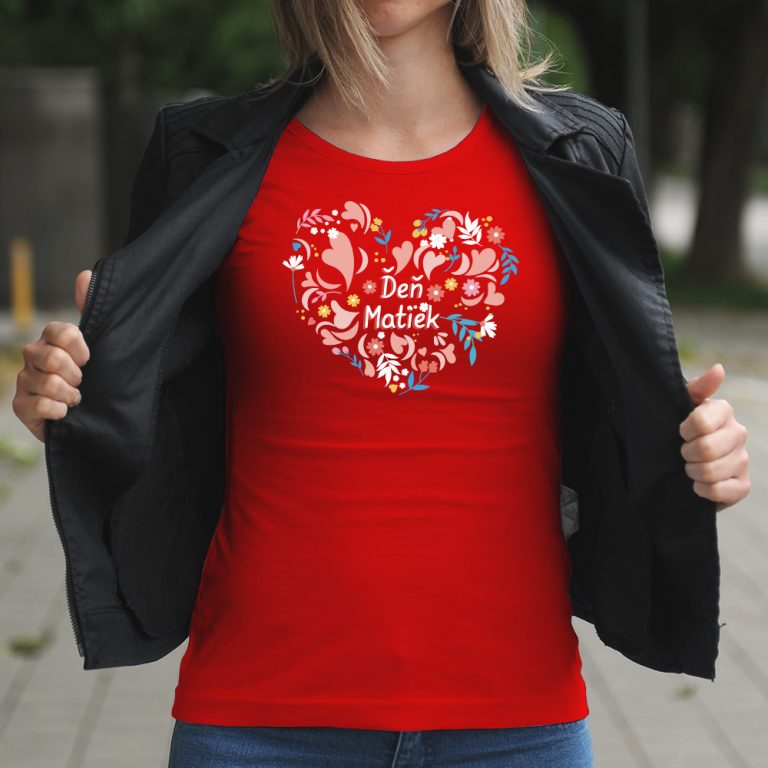 09-010-cervene-d-tricko-s-potlacou-den-matiek | Navrhnisi.sk