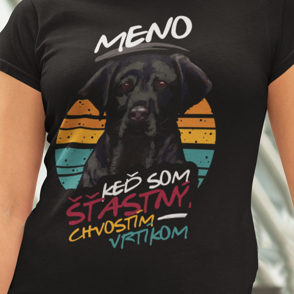 Tričko s potlačou LABRADORSKÝ RETRIEVER + slogan | Navrhnisi.sk